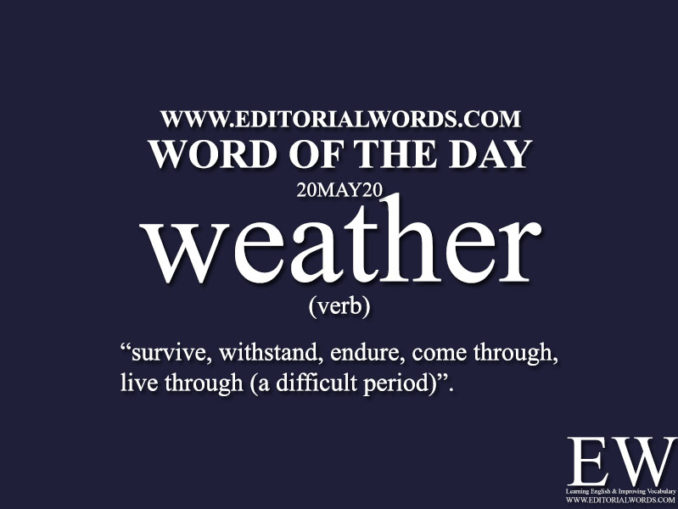 Word of the Day (weather)-20MAY20 - Editorial Words