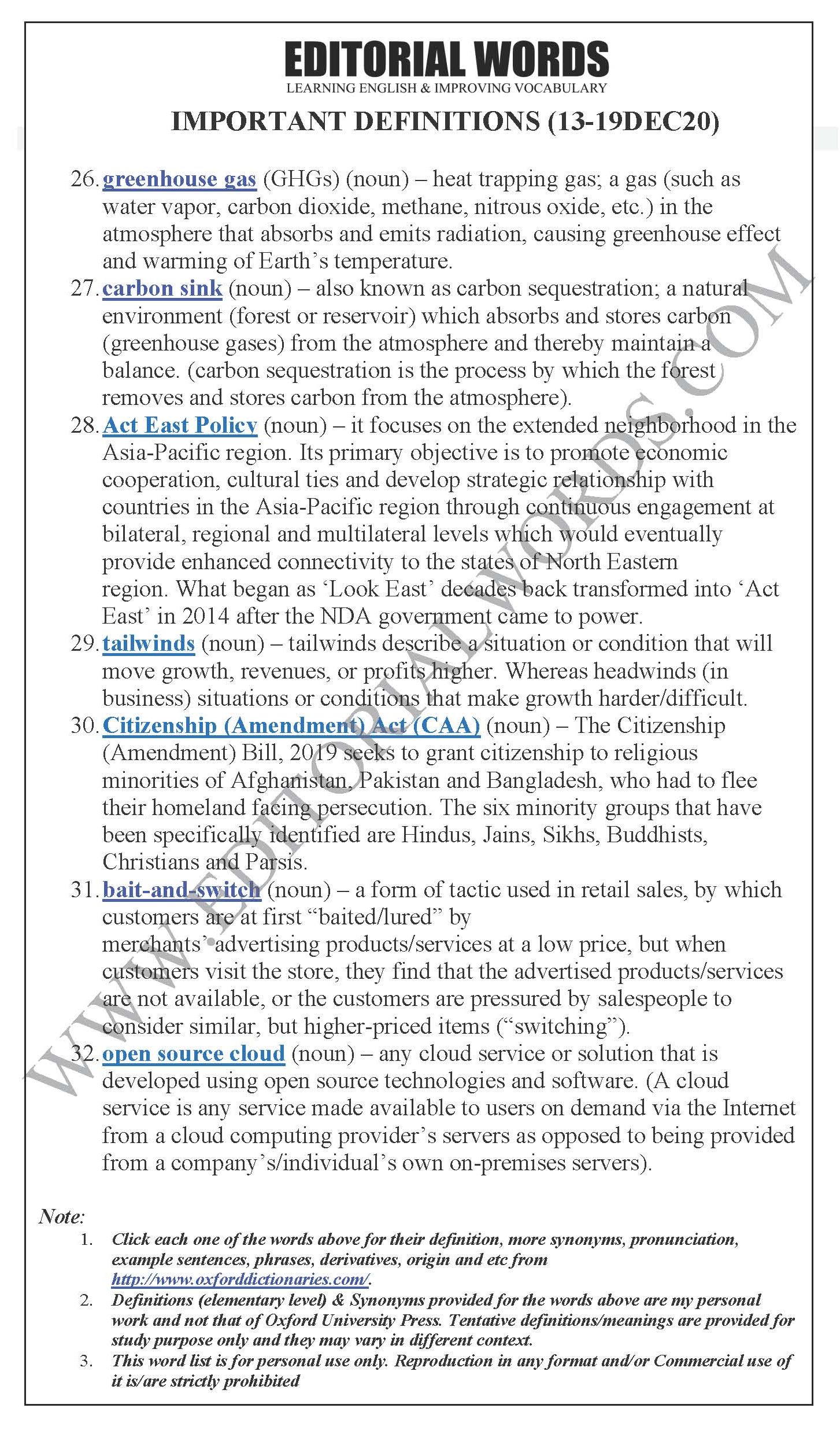 “Important Definitions” We Learnt Last Week (Dec 13-19, 2020 ...