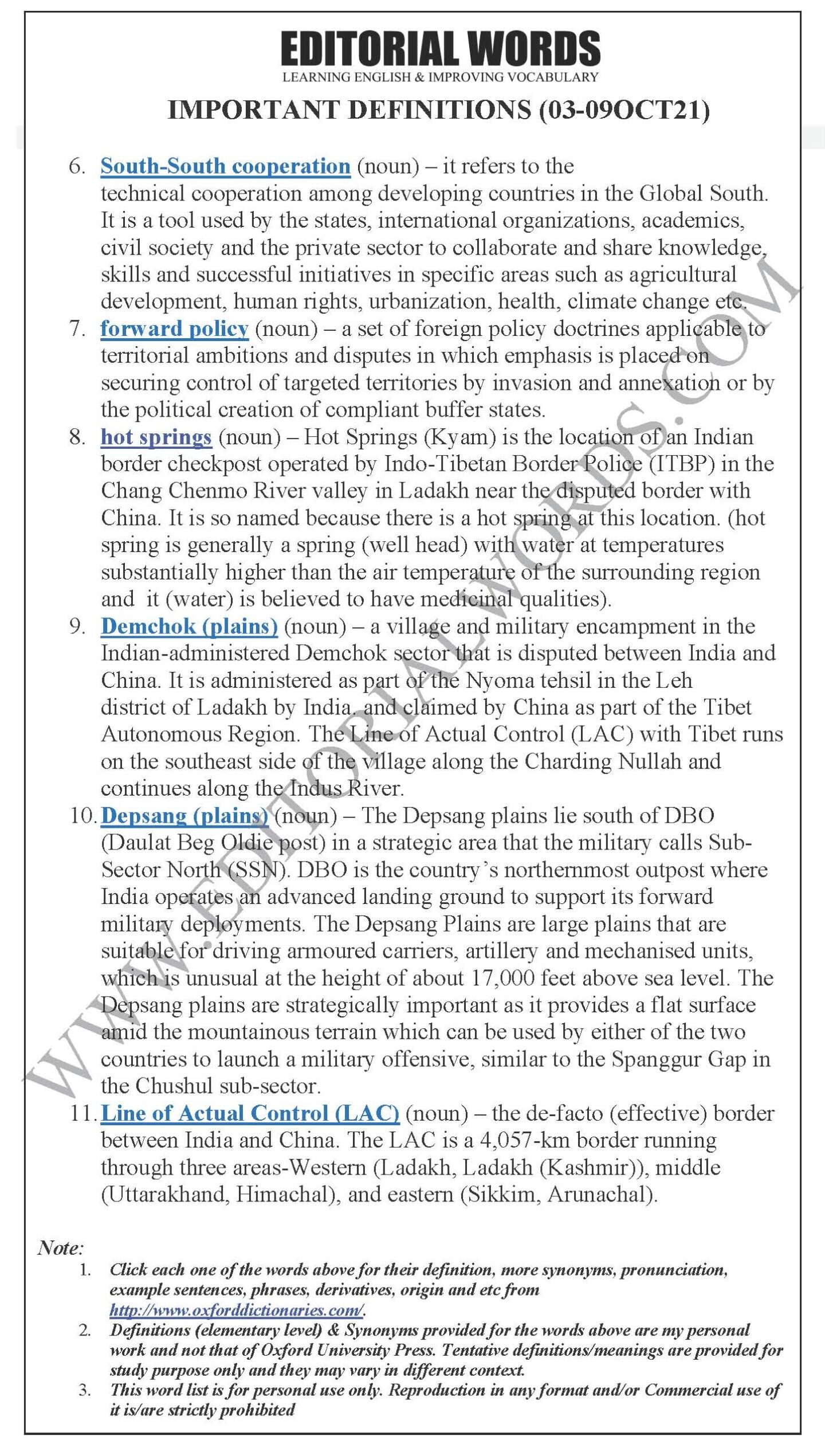 “Important Definitions” We Learnt Last Week (Oct 03-09, 2021 ...